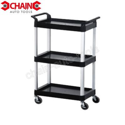 PLASTIC UTILITY CART WITH 4PC SWIVEL CASTER (2PC W/SIDE BRAKE) - CHAIN ...