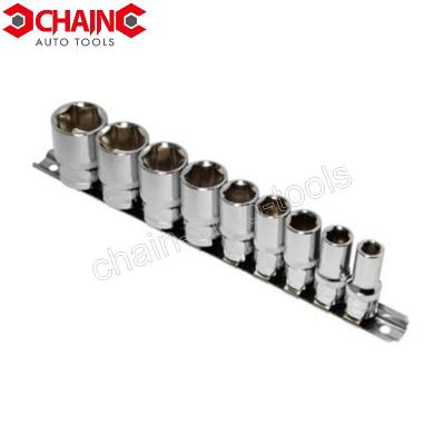 9PC 3/8"6PT SEMI DEEP SOCKET SET - CHAIN ENTERPRISES CO., LTD