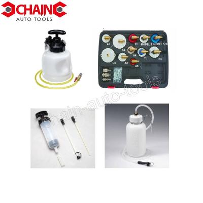 17PC MANUAL BRAKE FLUID BLEEDER KIT W/ HOOK & 11 PCS BRAKE BLEEDER OIL ...