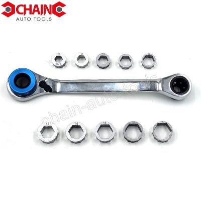 10 IN 1 DOUBLE RATCHETING WRENCH SET - CHAIN ENTERPRISES CO., LTD
