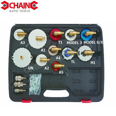 11PC BRAKE BLEEDER OIL CAP W/ 3PC ADAPTER KIT - CHAIN ENTERPRISES CO., LTD